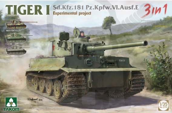 Battle-Models > Takom 2192 Tiger I Sd.Kfz.181 Pz.Kpfw.VI.Ausf.E 1:35